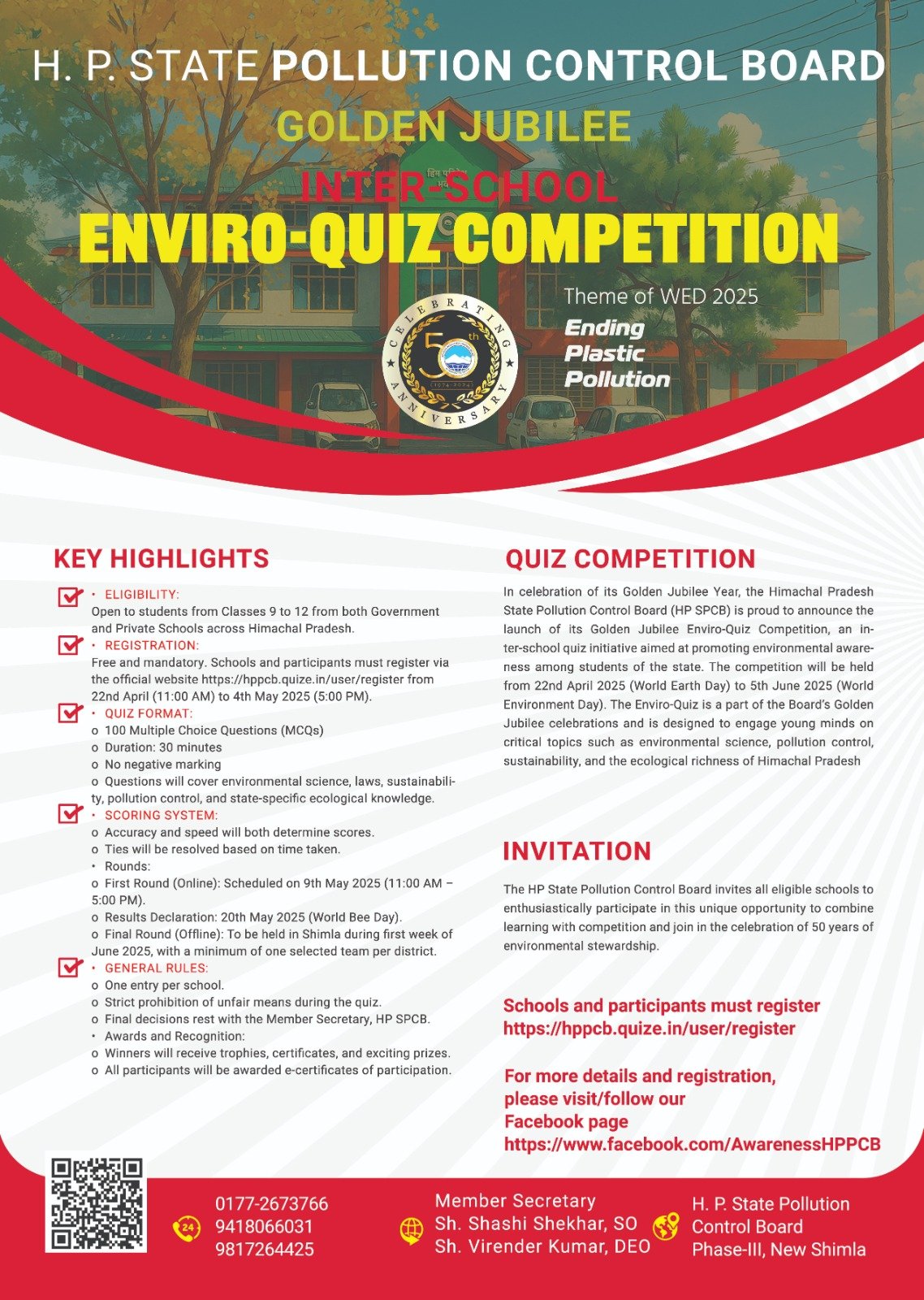 Himachal Pradesh State Pollution Control Board Launches Golden Jubilee ...